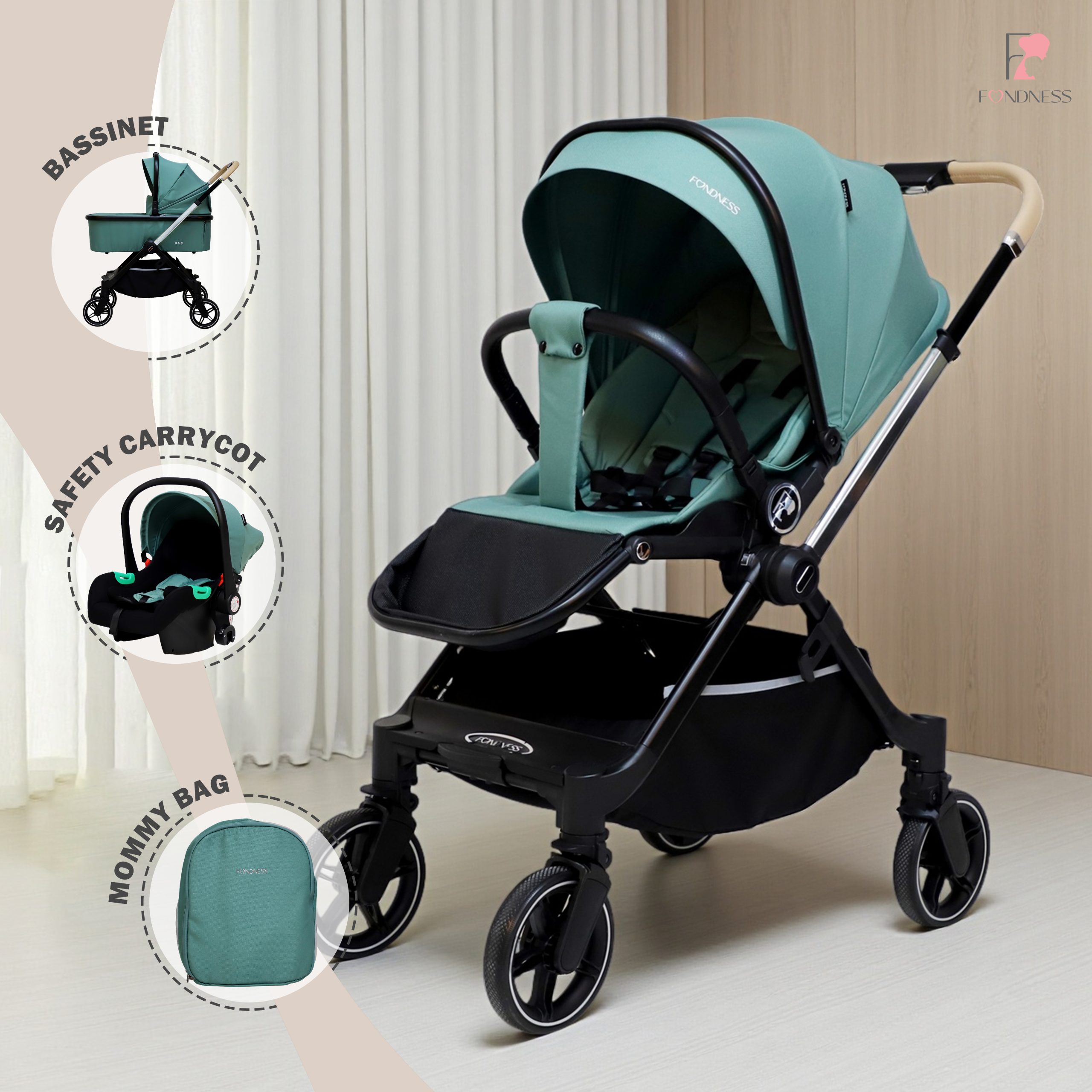 Fondness F900 3in1 – Thefondness Baby Stroller Rocking Bed